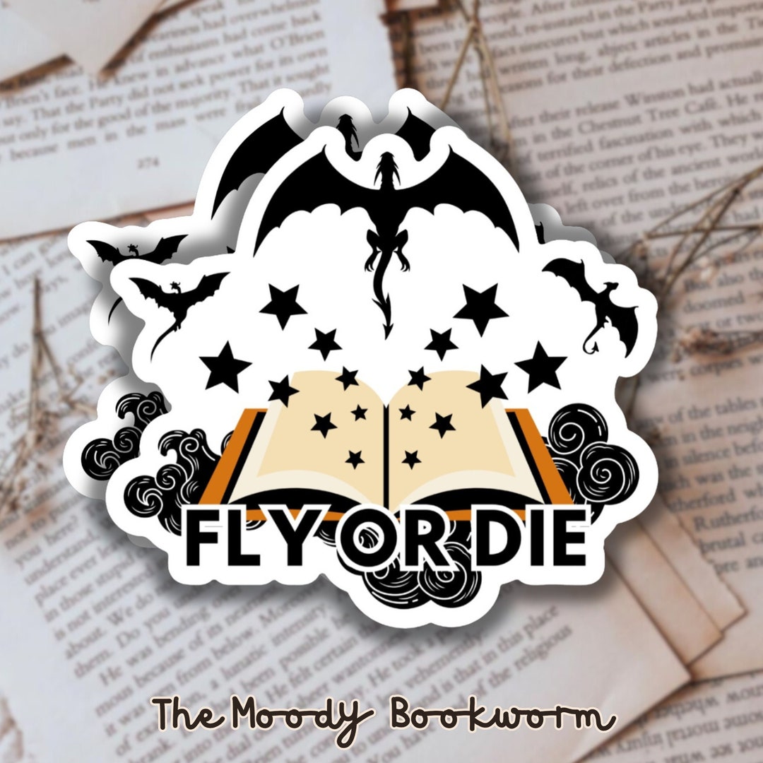 Fourth Wing Sticker | Dragon Sticker |fantasy Book Sticker | Bookish ...