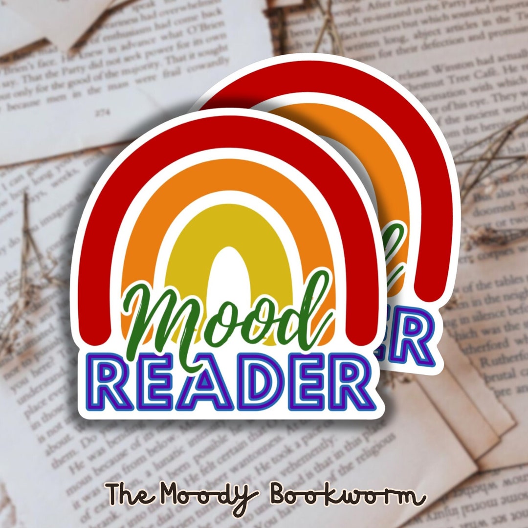 Mood Reader Sticker | Rainbow Sticker | Book Sticker | Bookish Gifts ...