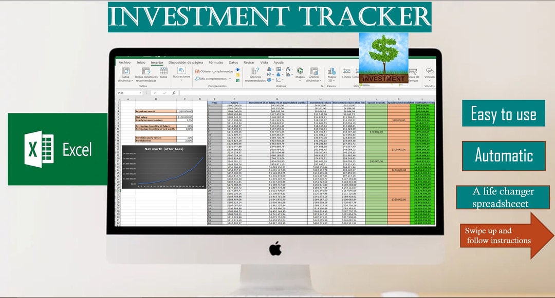 Investment Plan ,excel Spreadsheet ,investment Spreadsheet , Investment ...