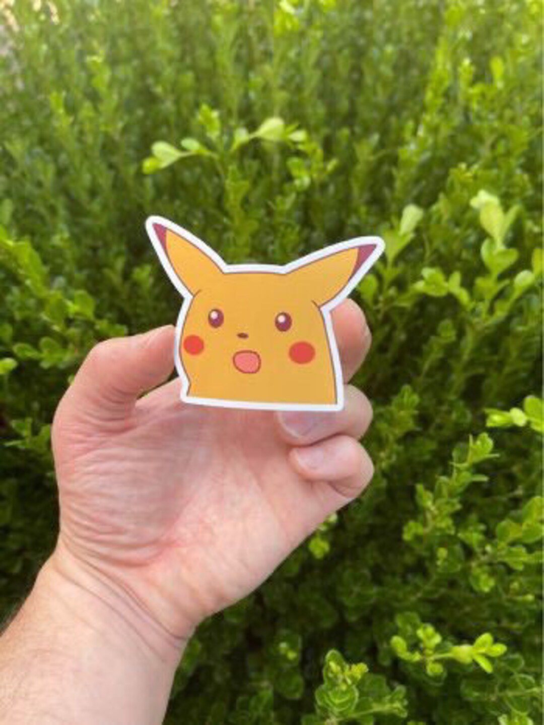 Pokémon Surprised Pikachu 3 Vinyl Sticker - Etsy