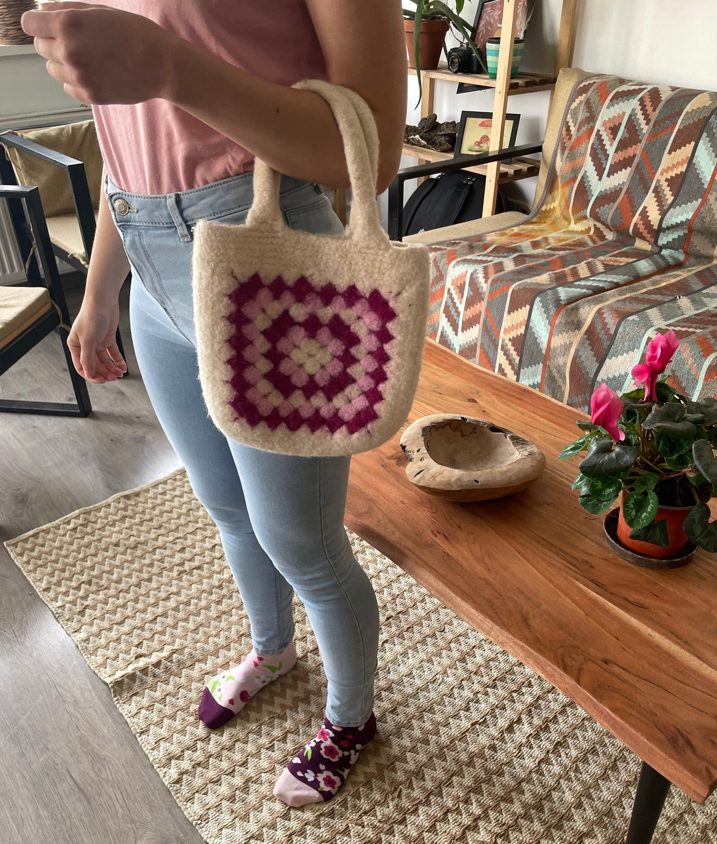 Handwoven Sheep Wool Bag - Etsy