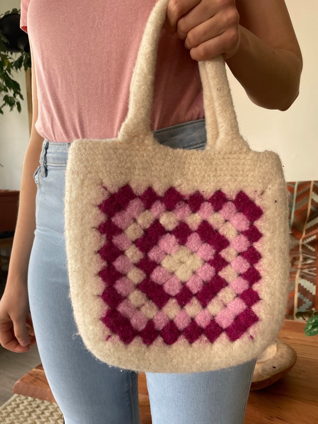 Handwoven Sheep Wool Bag - Etsy