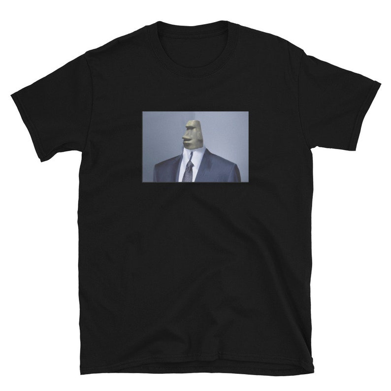 Funny Moai Statue in a Suit T-shirt Hilarious Easter Island Tee Unique ...