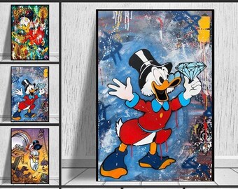 Donald Duck Money Print - Etsy