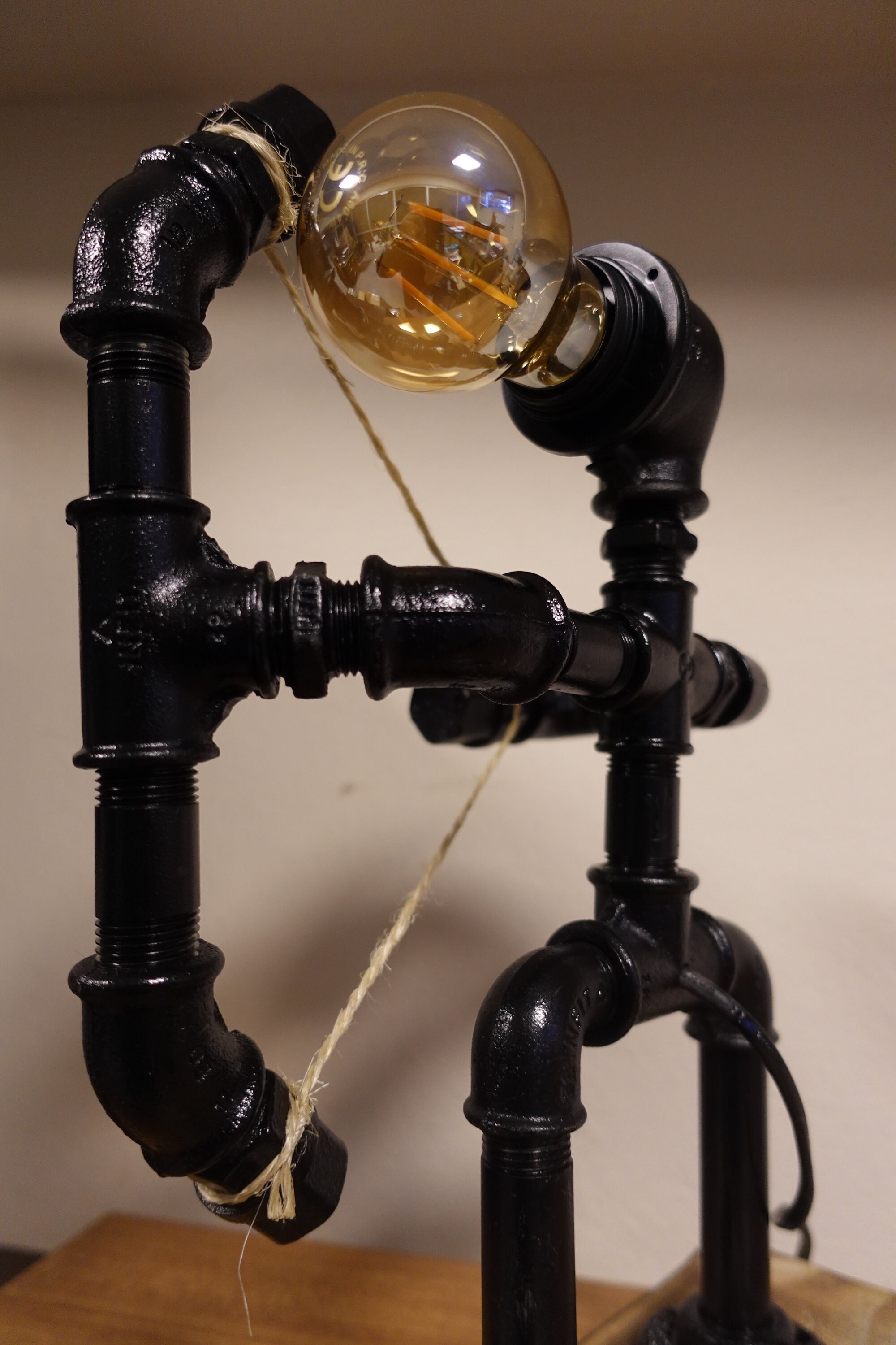 Archer Man Steampunk Lamp, Pipeman Industrial Desk Accesories, Robot ...