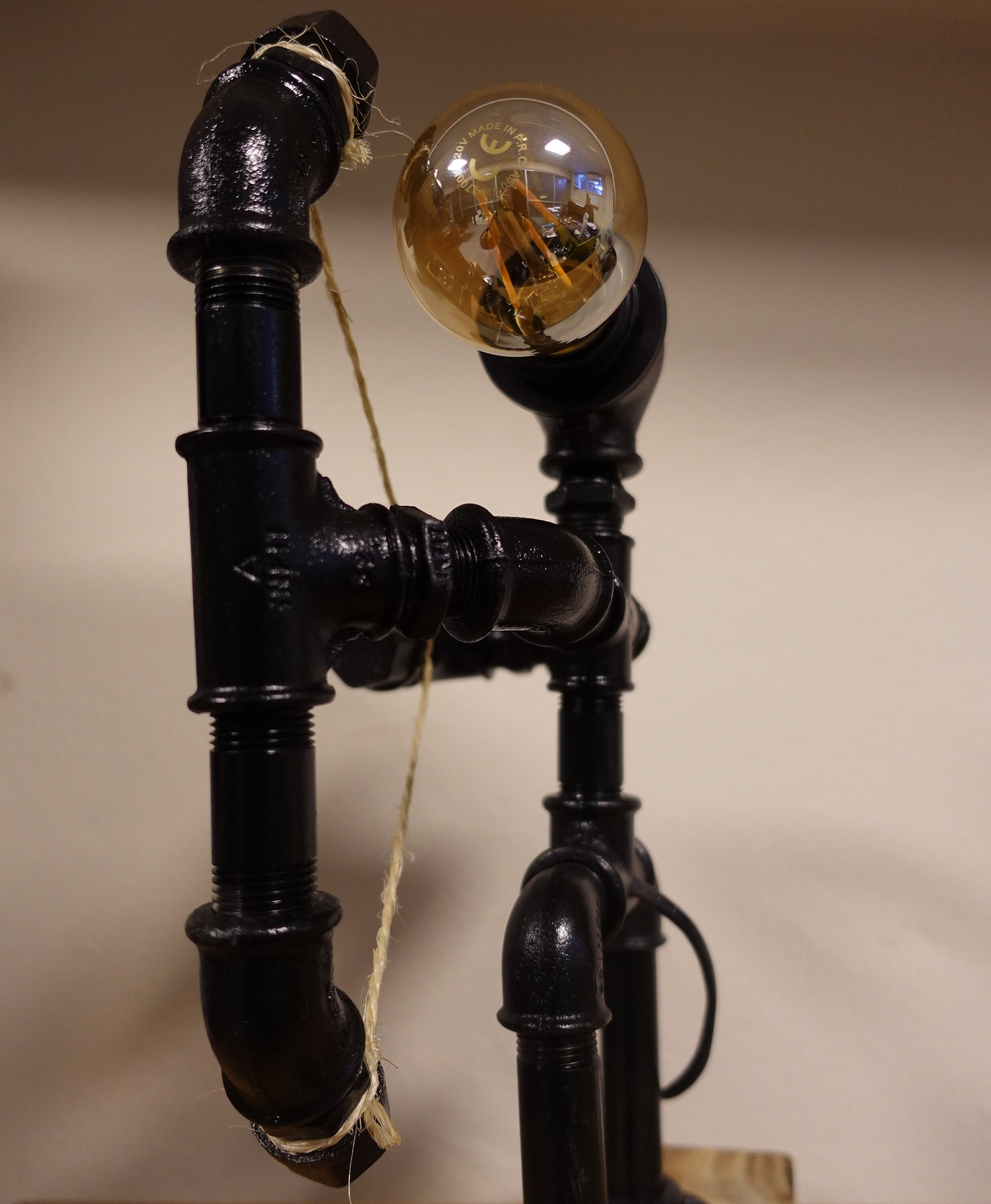 Archer Man Steampunk Lamp, Pipeman Industrial Desk Accesories, Robot ...