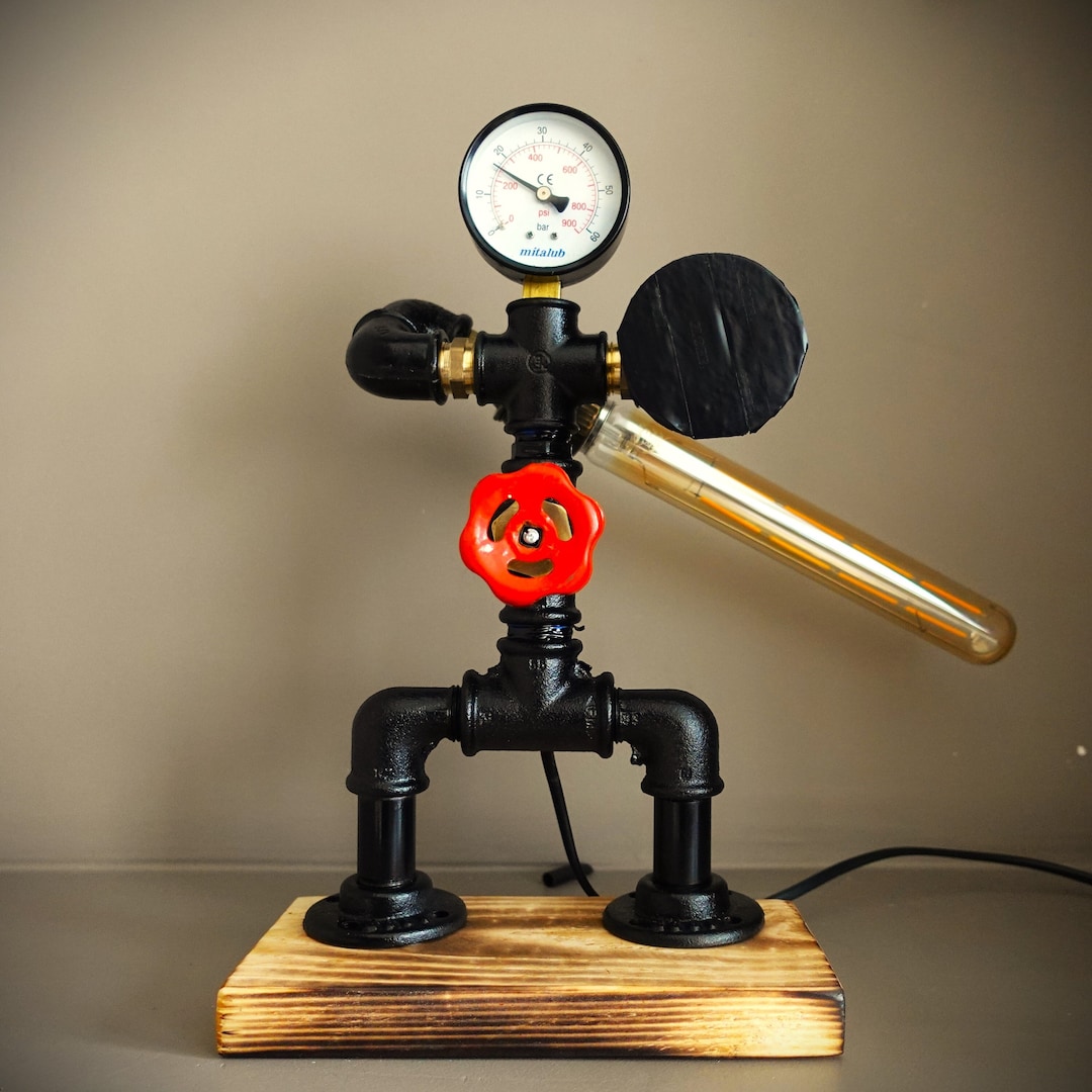 Warrior Man Desk Lamp,steampunk Lamp,office Industrial Desk Accesories ...