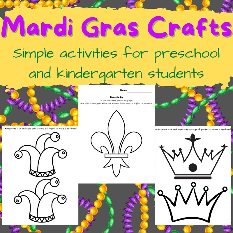 Mardi Gras Activity - Etsy
