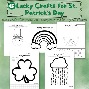 St. Patrick's Day Crafts for Kids, Preschool Activities, Kindergarten ...