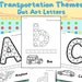 Transportation Dot Art Alphabet, Upper Case Letter Formation, Lower ...