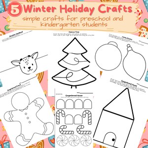 Christmas Crafts for Kids, Holiday Crafts, Preschool Prints ...
