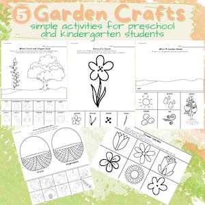 Garden Decor Crafts for Kids, Preschool Printables, Kindergarten ...