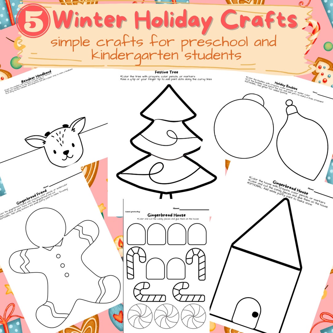 Christmas Crafts for Kids, Holiday Crafts, Preschool Prints ...