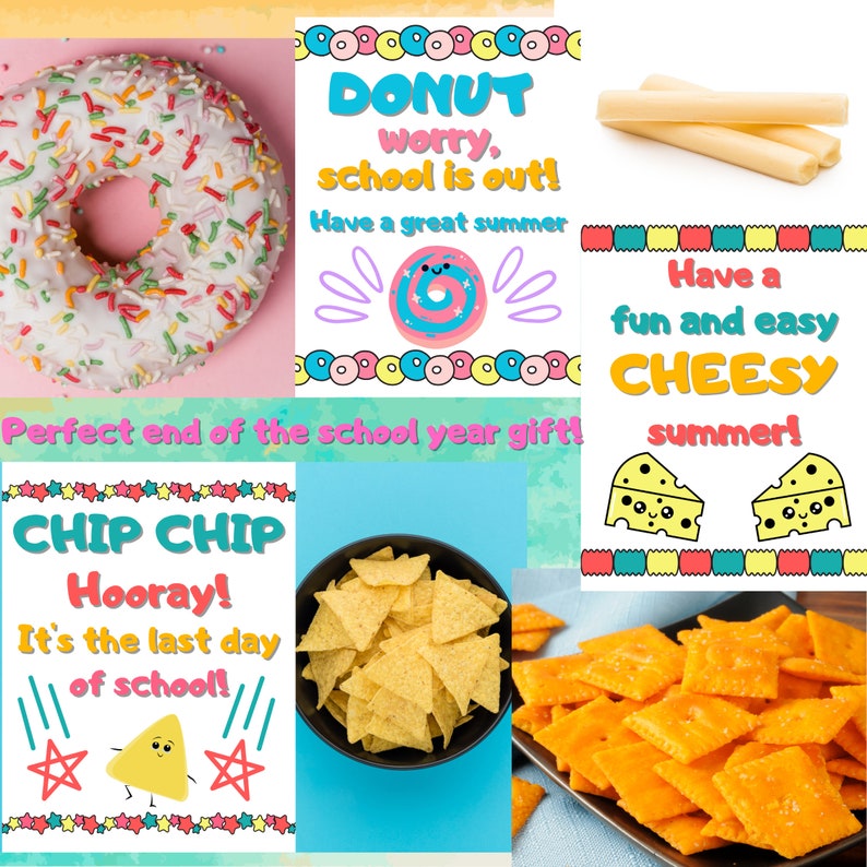 End of the School Year Treat Tag,have a Great Summer Card, Funny Gift ...