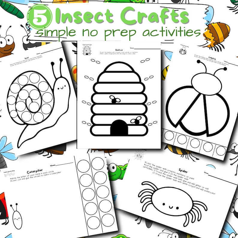 Insect Preschool Printables, Bug Crafts, Toddler Activities ...