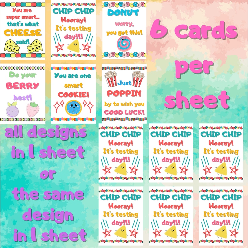Motivational Quotes for Test Day, Encouragement Cards, Funny Gifts for ...
