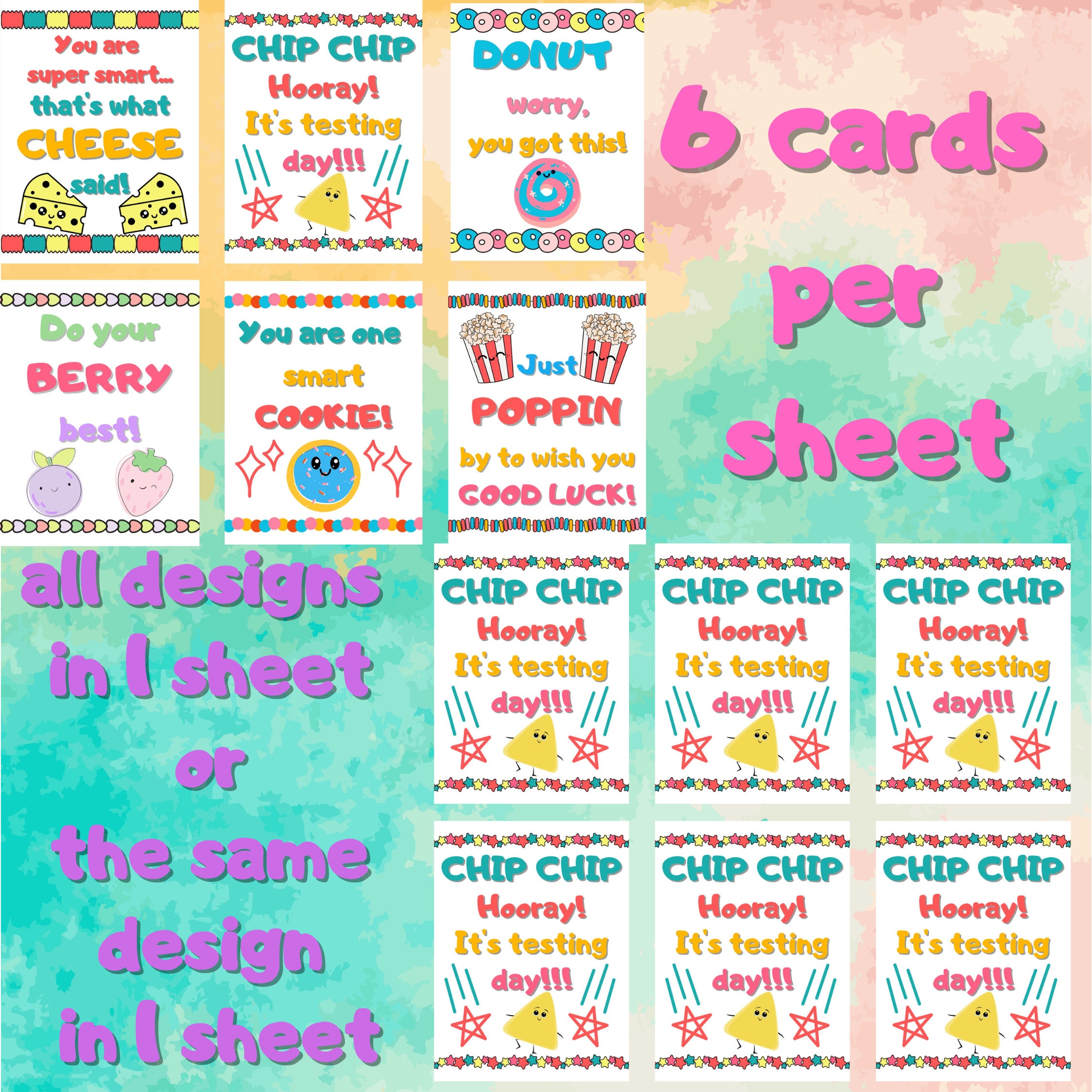 Motivational Quotes for Test Day, Encouragement Cards, Funny Gifts for ...