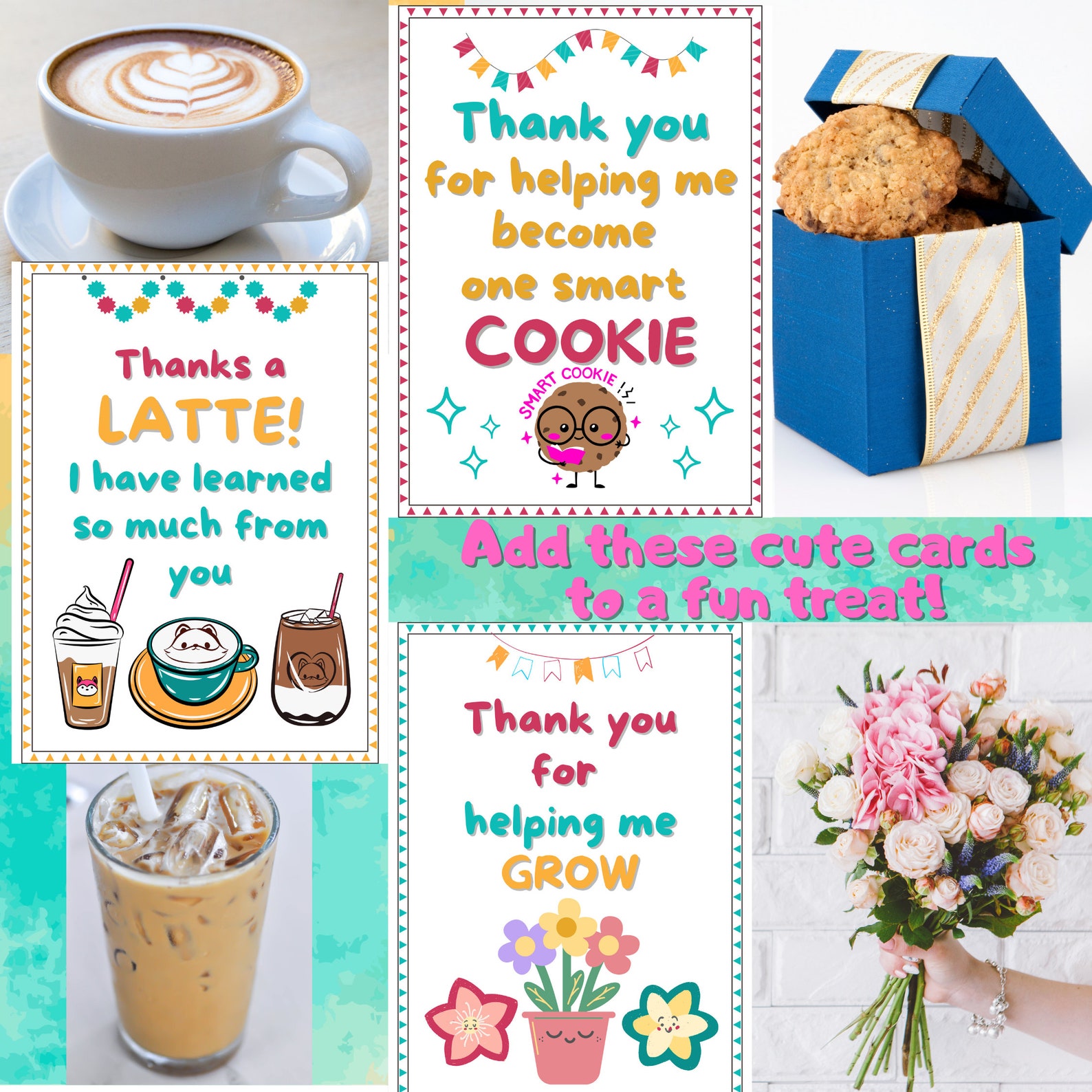 Teacher Appreciation Gift Tags, Teacher Gift From Student, Treat Tag ...