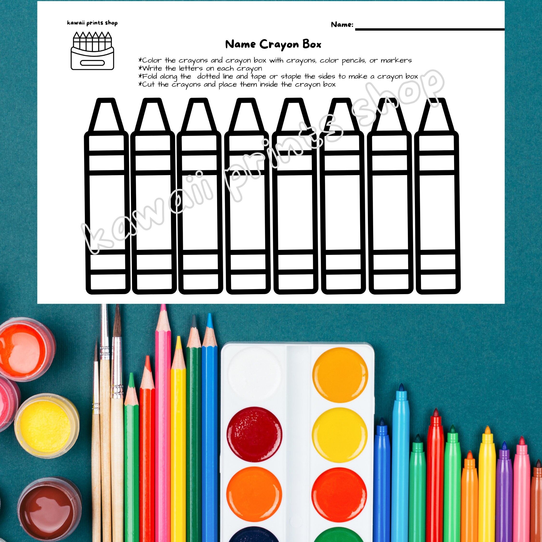 BACK to SCHOOOL Crafts for Kids, First Day of School, Preschool Prints ...