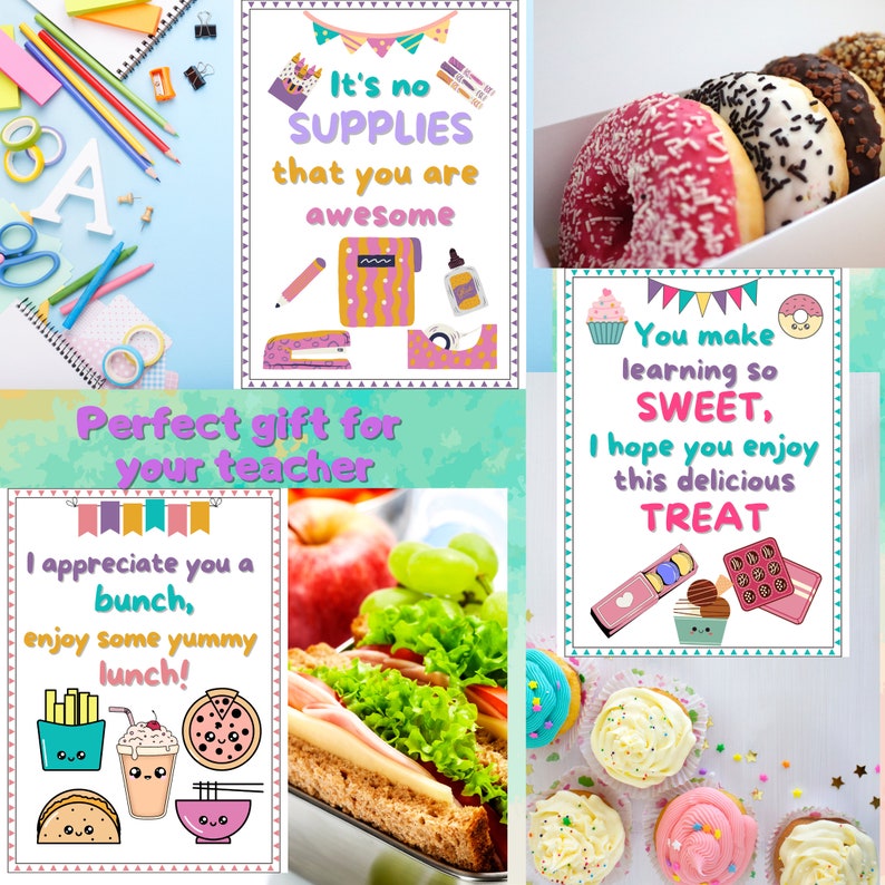 Teacher Appreciation Gift Tags, Teacher Gift From Student, Treat Tag ...