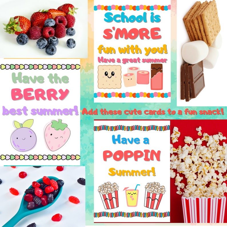 End of the School Year Treat Tag,have a Great Summer Card, Funny Gift ...