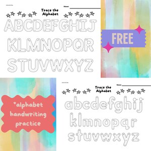 Alphabet Learning, Upper Lower Case Letter Tracing, Handwriting ...