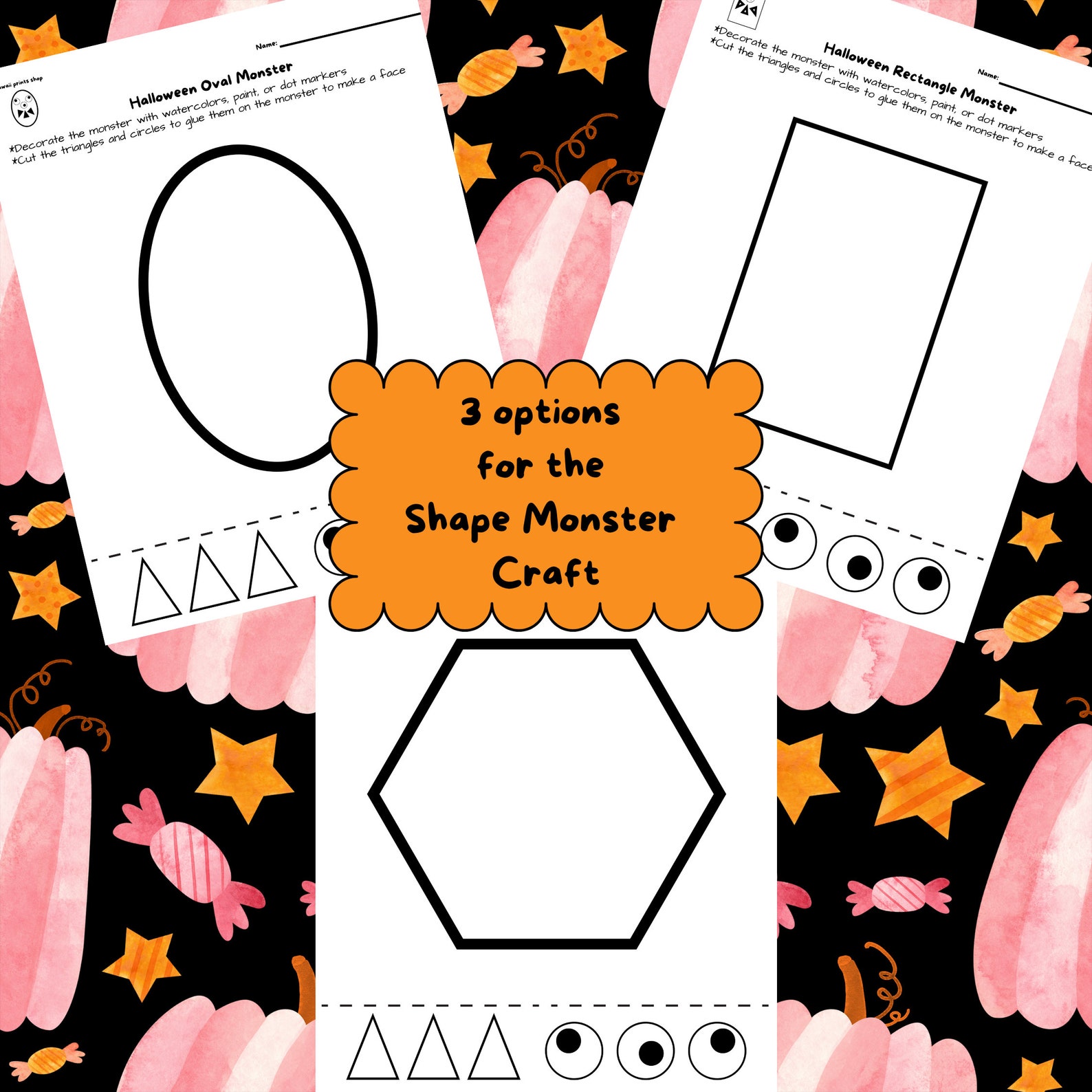 Halloween Coloring Pages, Kids Halloween Craft, Preschool Activities ...