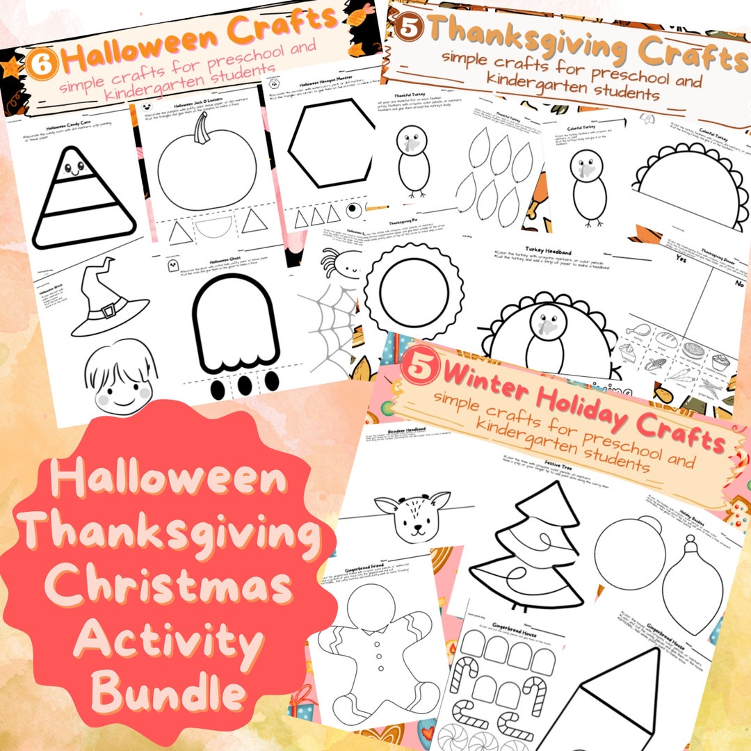 Halloween Crafts, Thanksgiving Prints, Christmas Activties, Fall ...