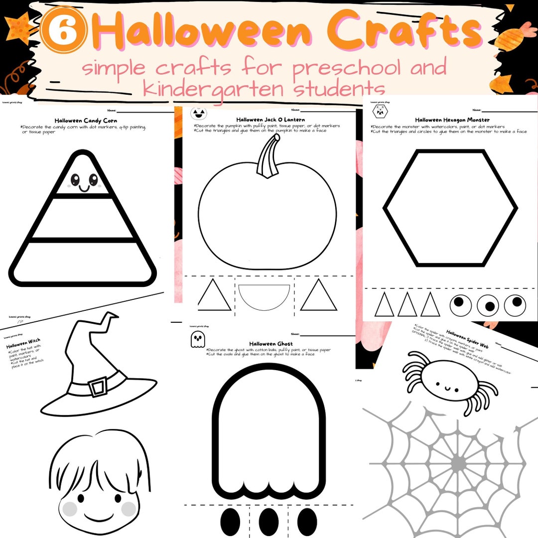Halloween Coloring Pages, Kids Halloween Craft, Preschool Activities ...