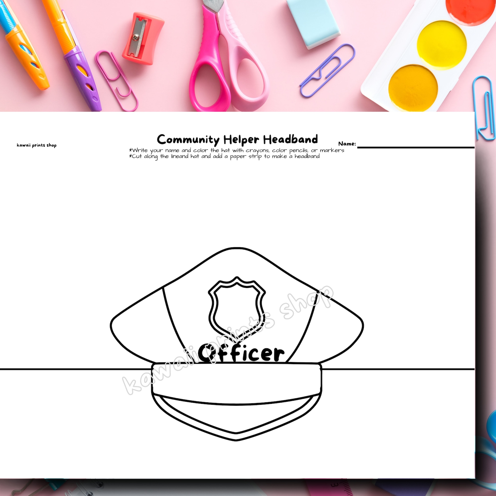 Community Helpers Crafts, Career Day Preschool Printables, Kindergarten ...