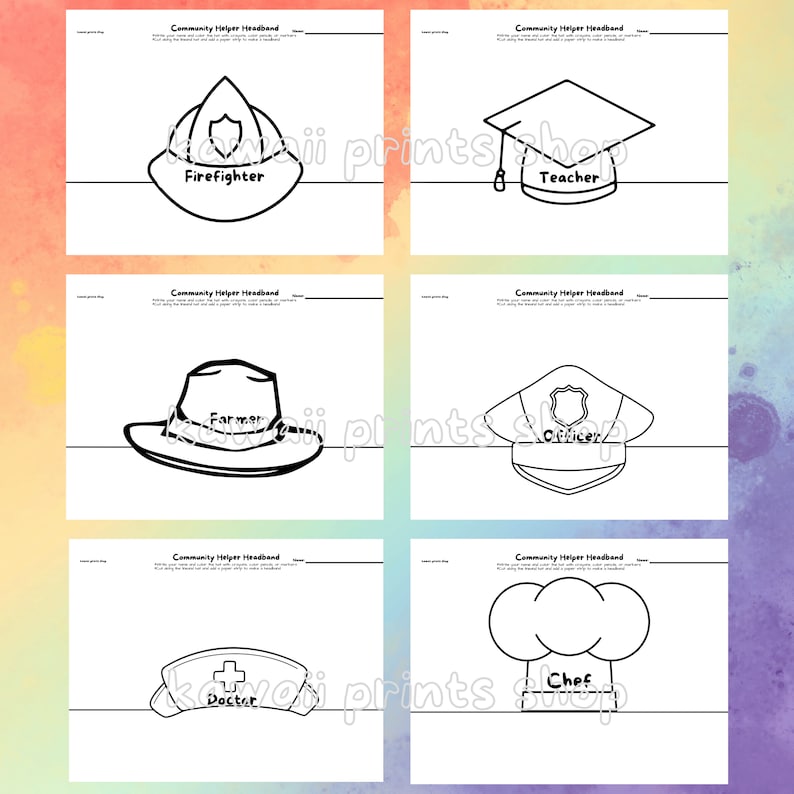 Community Helpers Crafts, Career Day Preschool Printables, Kindergarten ...