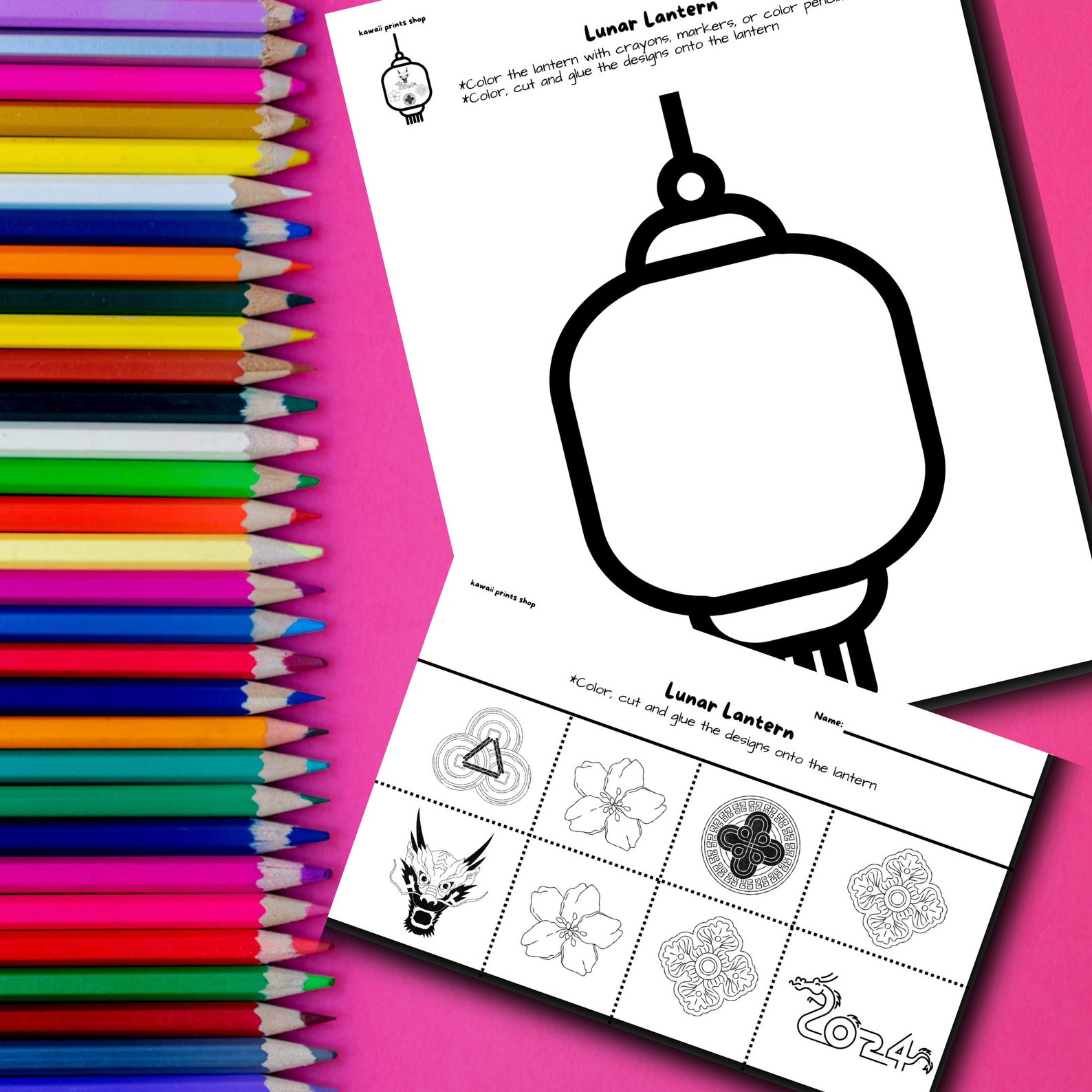 Lunar New Year Crafts, Chinese New Year, 2024 Year of the Dragon ...