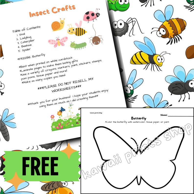 Insect Preschool Printables, Bug Crafts, Toddler Activities ...