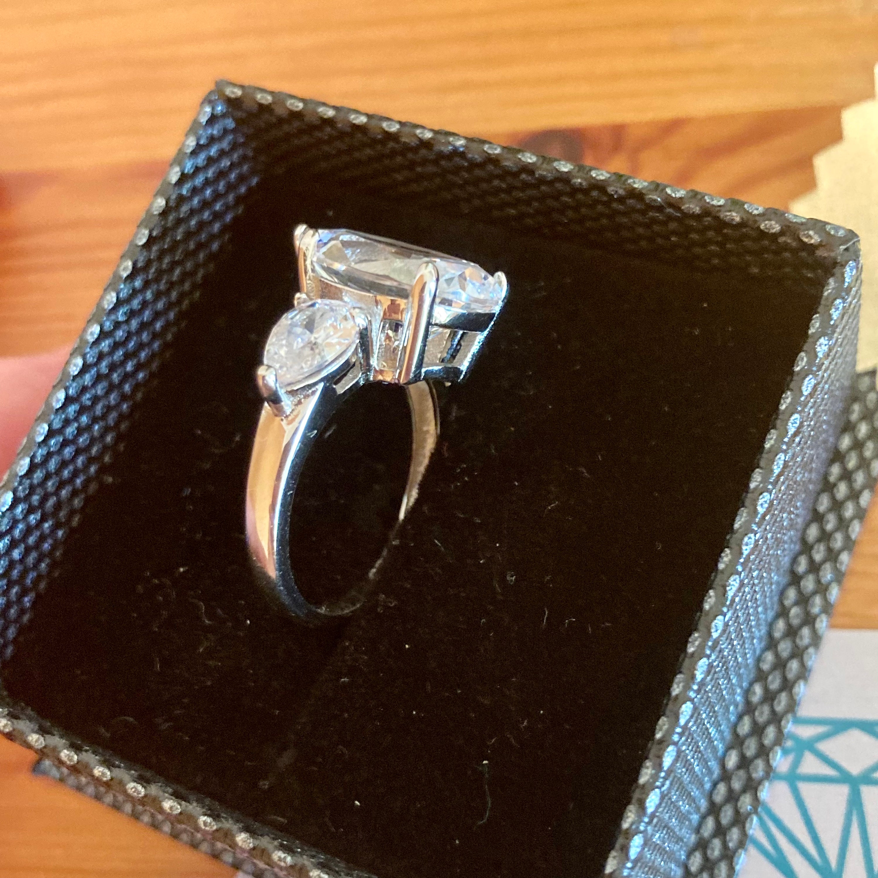 6CT Pear Cut Engagement Ring - Etsy
