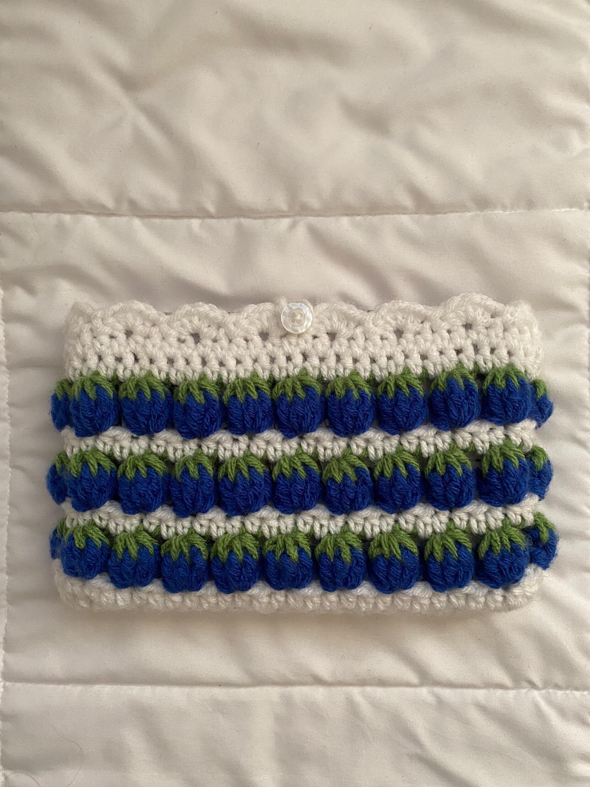 Crochet Blueberry Book Cover - Etsy