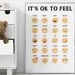 Printable Classroom Decor, Feelings Chart Poster, Wall Art Emotions ...