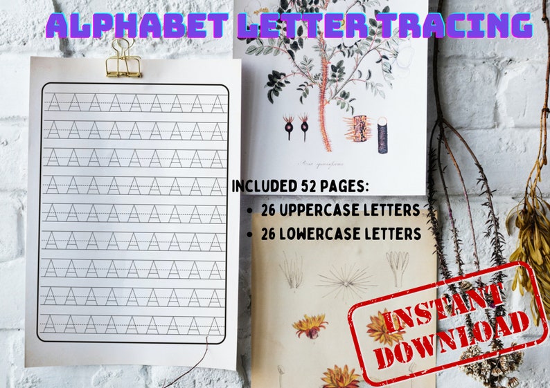 Printable Alphabet Letters Tracing Uppercase and Lowercase Worksheet ...