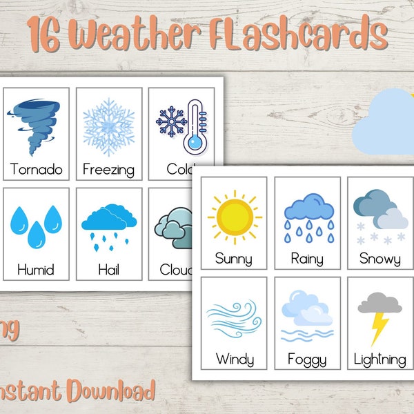 Montessori Weather - Etsy