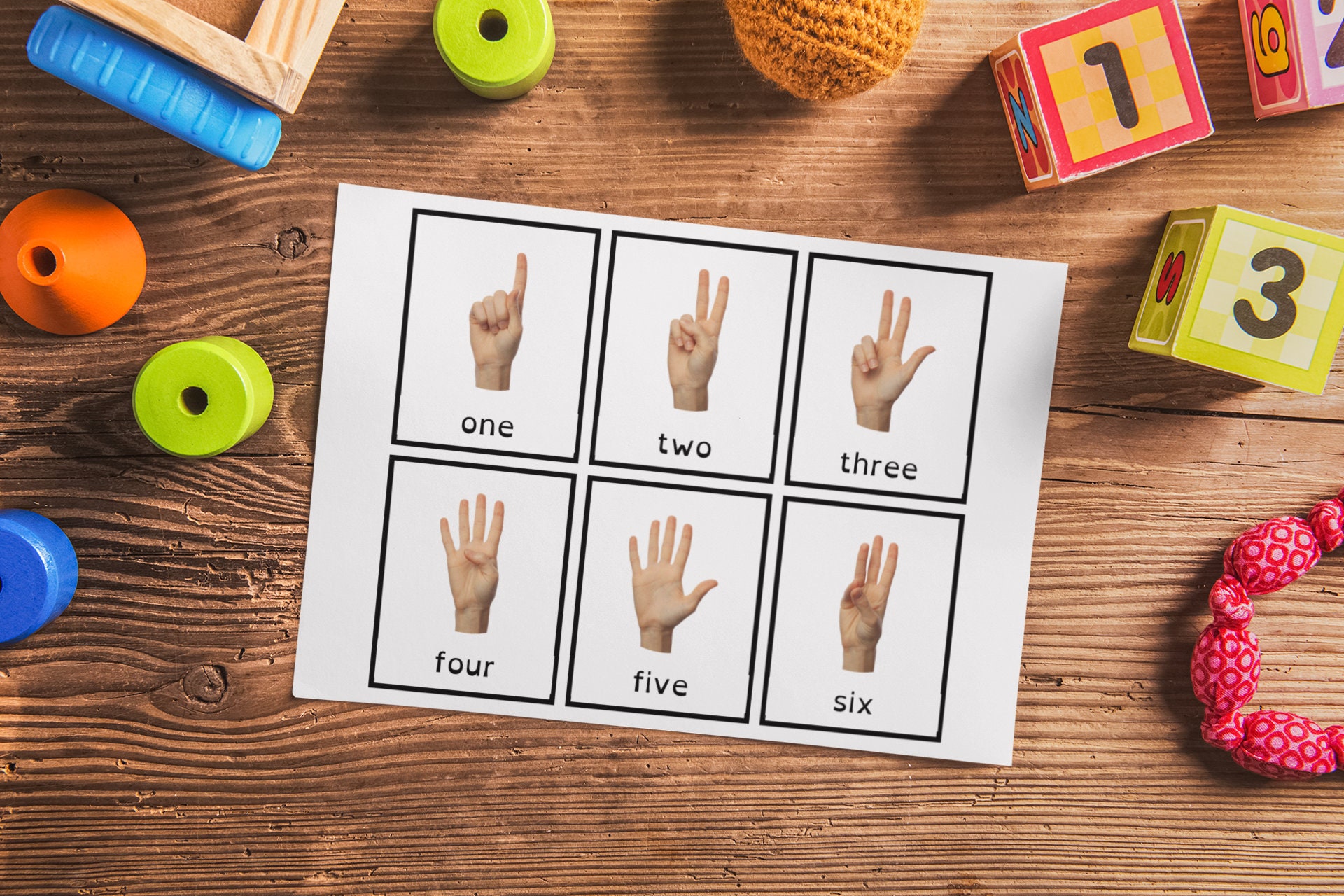 Printable ASL Alphabet Sign Language Letters and Numbers 0-9 Flashcard ...