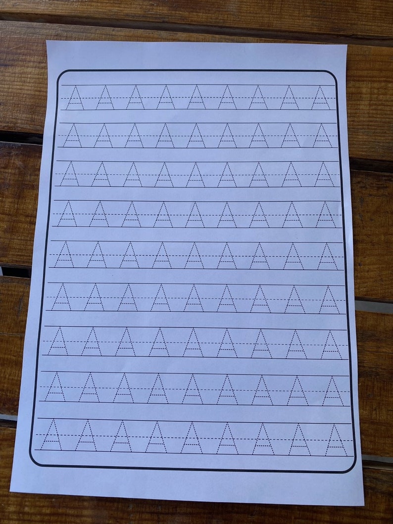 Printable Alphabet Letters Tracing Uppercase and Lowercase Worksheet ...