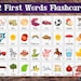 32 Printable First Words Flashcards Montessori Toys Games Learning Kids ...