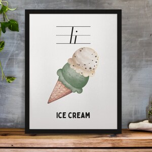 Printable Watercolor Alphabet Cards Classroom Poster Set - Etsy