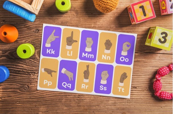 Printables Sign Language Alphabet Flashcards, ASL Flash Cards, ABC ...