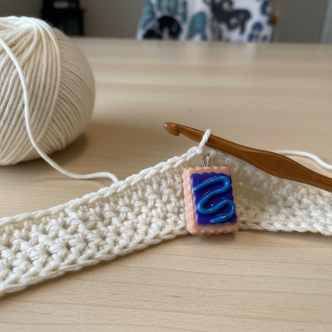 Handmade Polymer Clay Toaster Pastry Stitch Marker | Crochet Progress ...
