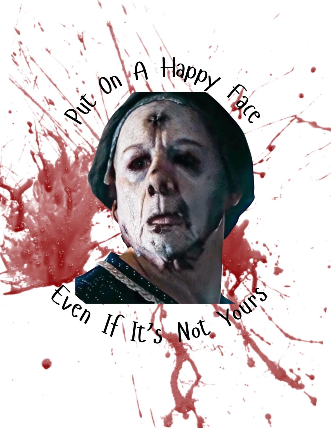 Ed Gein "happy Face" Art Print: Dark Humor Spooky Decor (PNG SVG) - Etsy