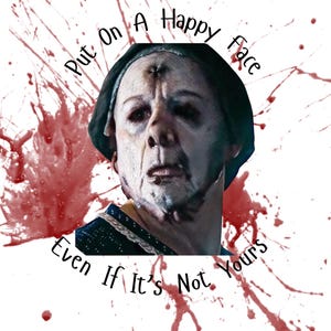 Ed Gein "happy Face" Art Print: Dark Humor Spooky Decor (PNG SVG) - Etsy