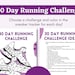 30 Day Running Challenge Printable | Running Tracker - Etsy