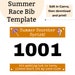 Printable Race Bib Template Editable Running Bib Canva Template - Etsy