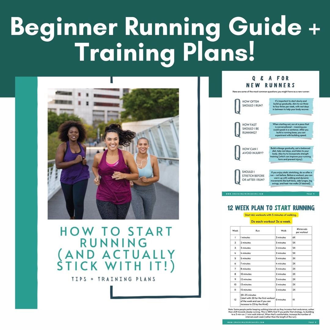 Beginner Running Guide With 4 Training Plans - Walk to Run, 5K, 10K ...