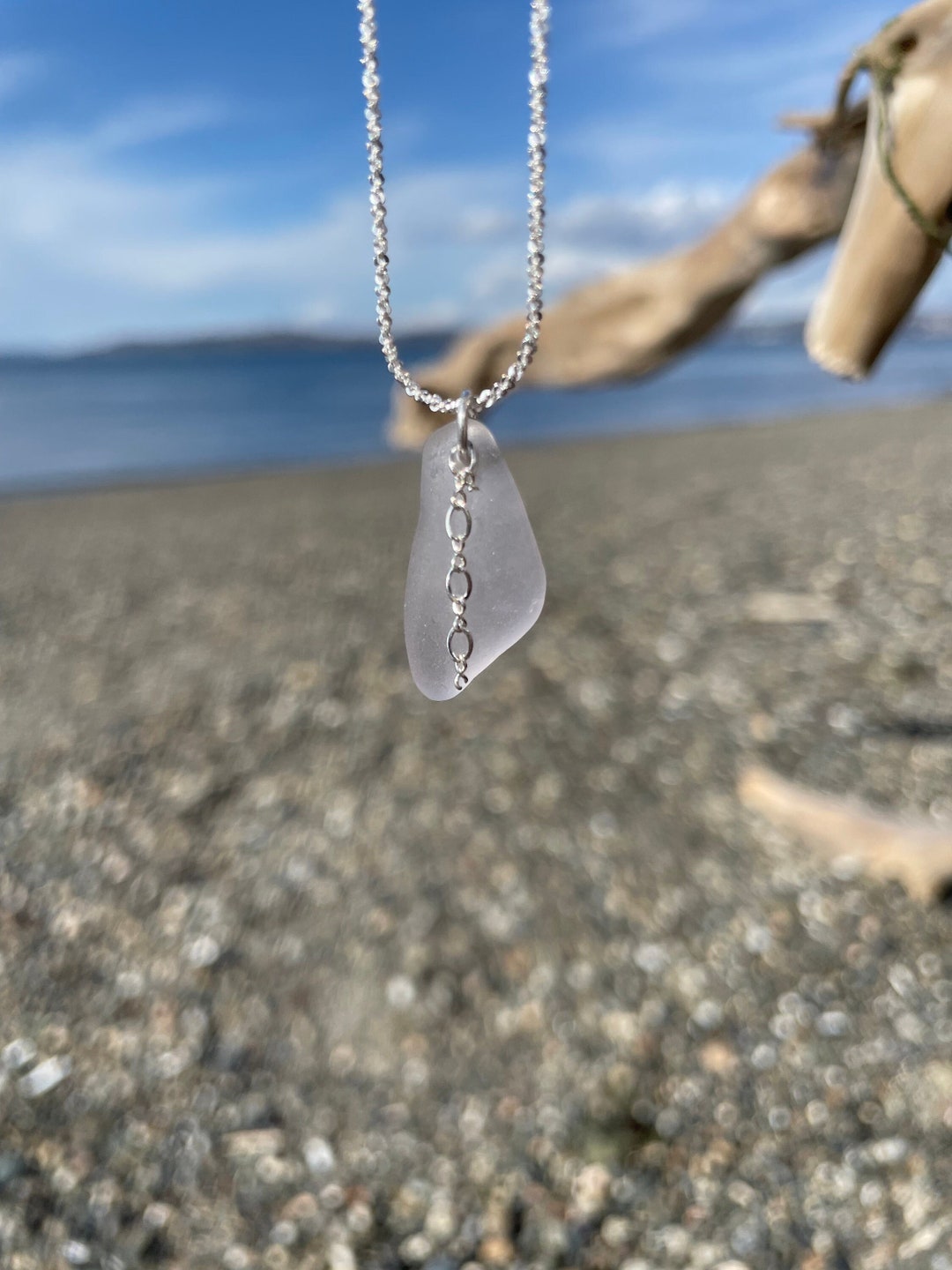 Rare Sea Glass Necklace Purple Authentic Sea Glass Surf Tumbled Sea ...